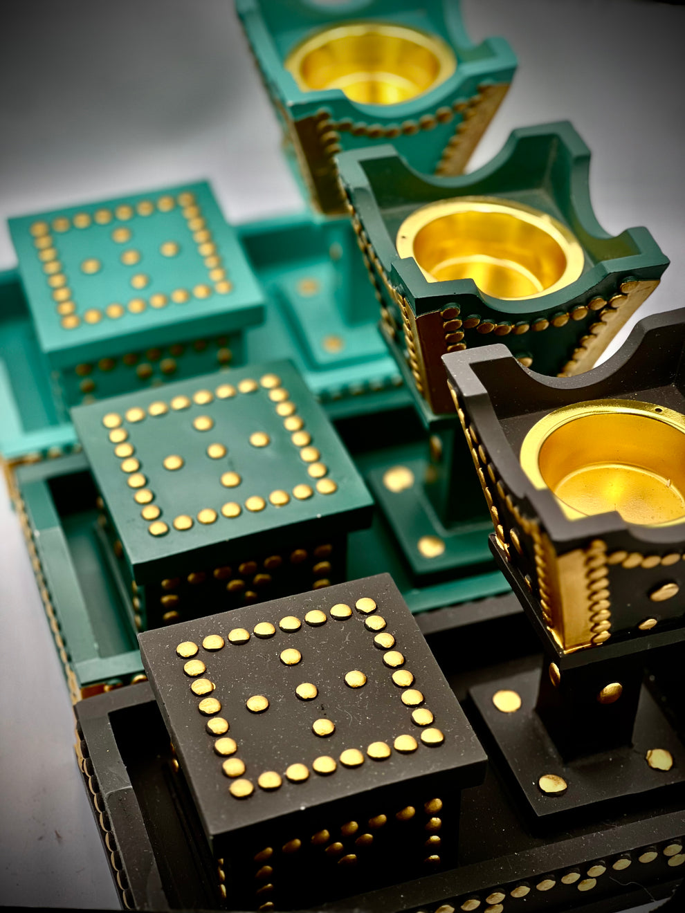 Bakhoor Burner with Tray and Bakhoor Holder – The Ahsan Store