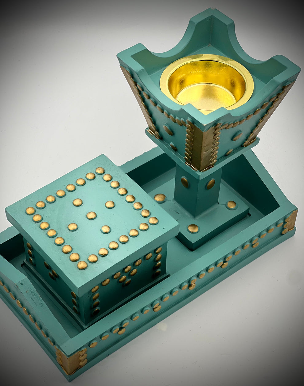 Bakhoor Burner with Tray and Bakhoor Holder – The Ahsan Store